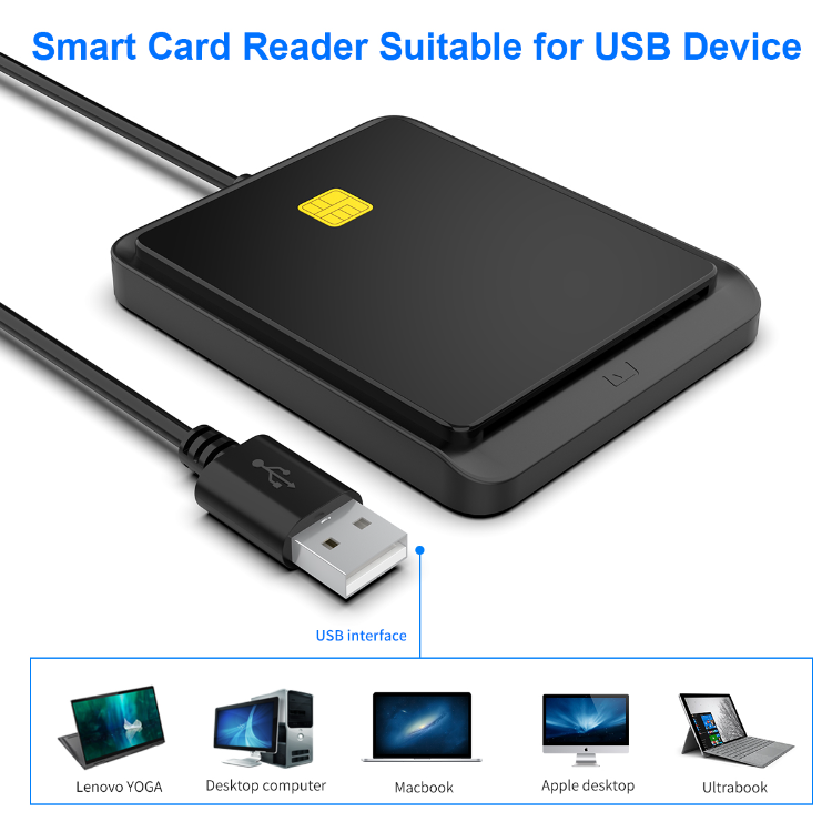 Rocketek Usb Common Access Cac Memory Card Reader Ic Bank Card Reader ...