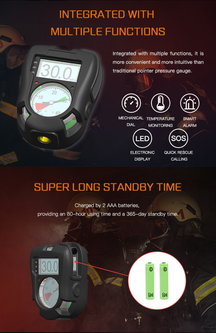 Zhengze Zhd-x10 Ce Certified For Scba Pressure Gauge For Diving Digital ...