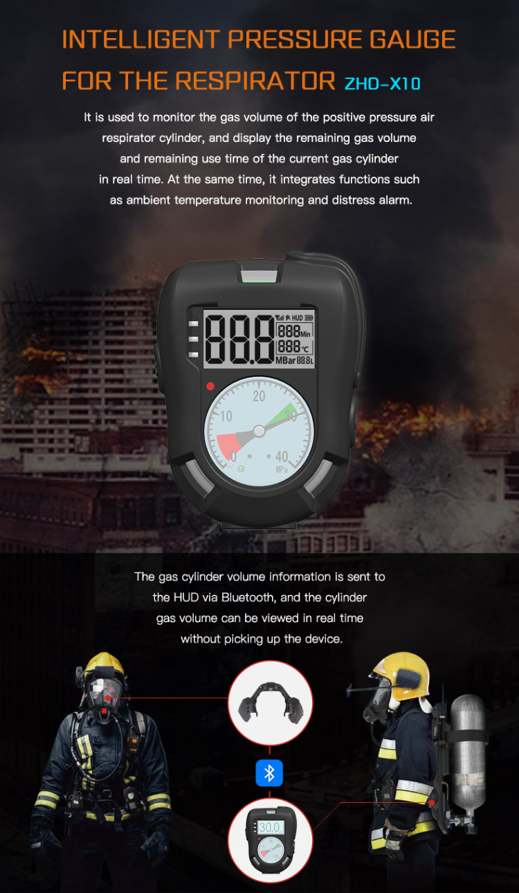 Zhengze Zhd-x10 Ce Certified For Scba Pressure Gauge For Diving Digital ...