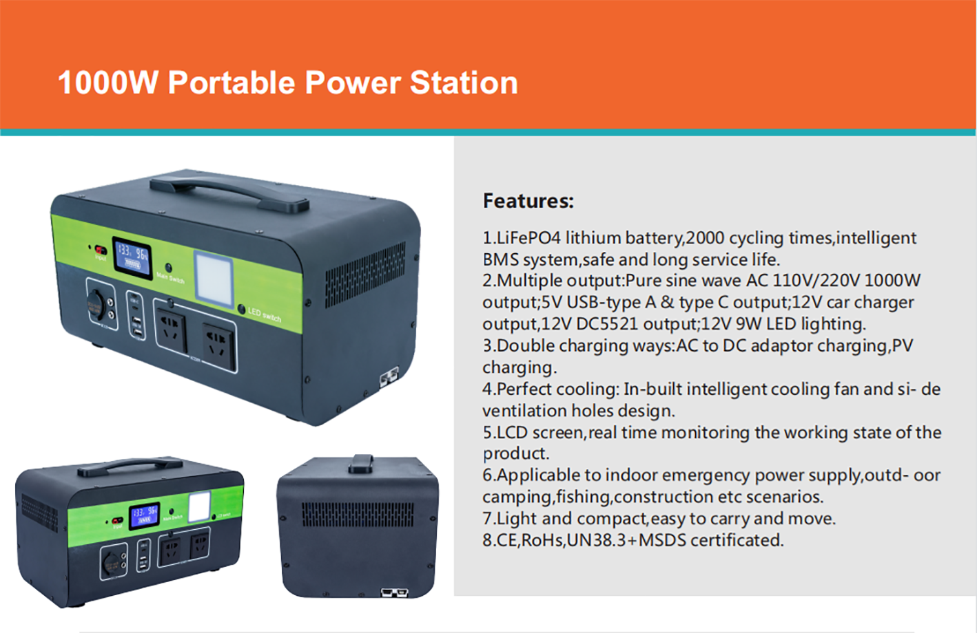 Buy Wholesale China Hot Sell 1000w Solar Mini Wireless Laptop Portable ...