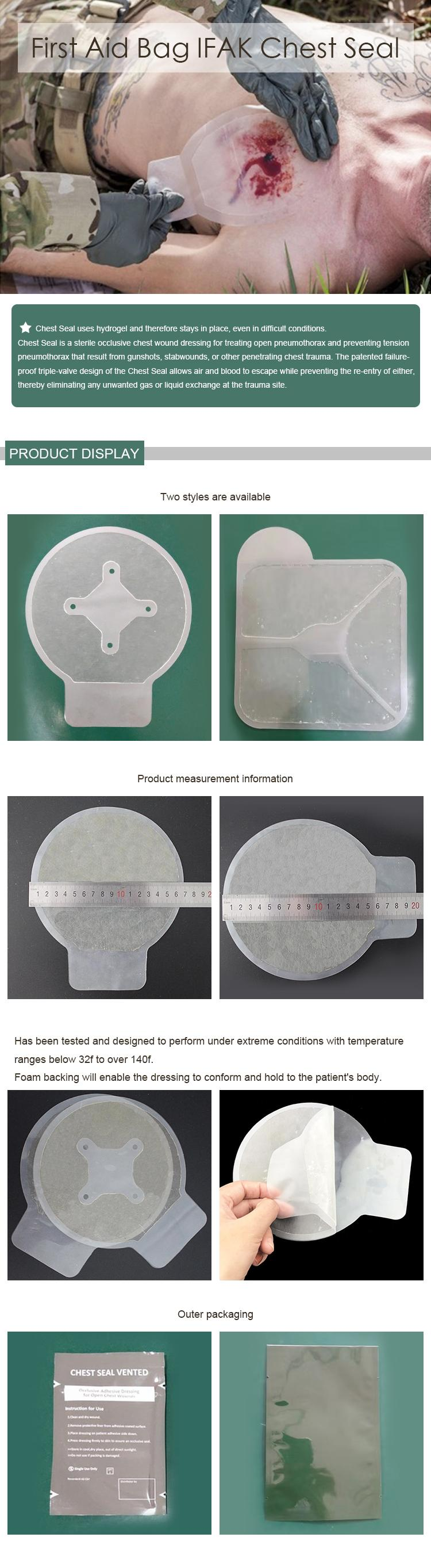 Factory Directly Supply Emergency Chest Seal First Aid Wound Dressing 4 ...