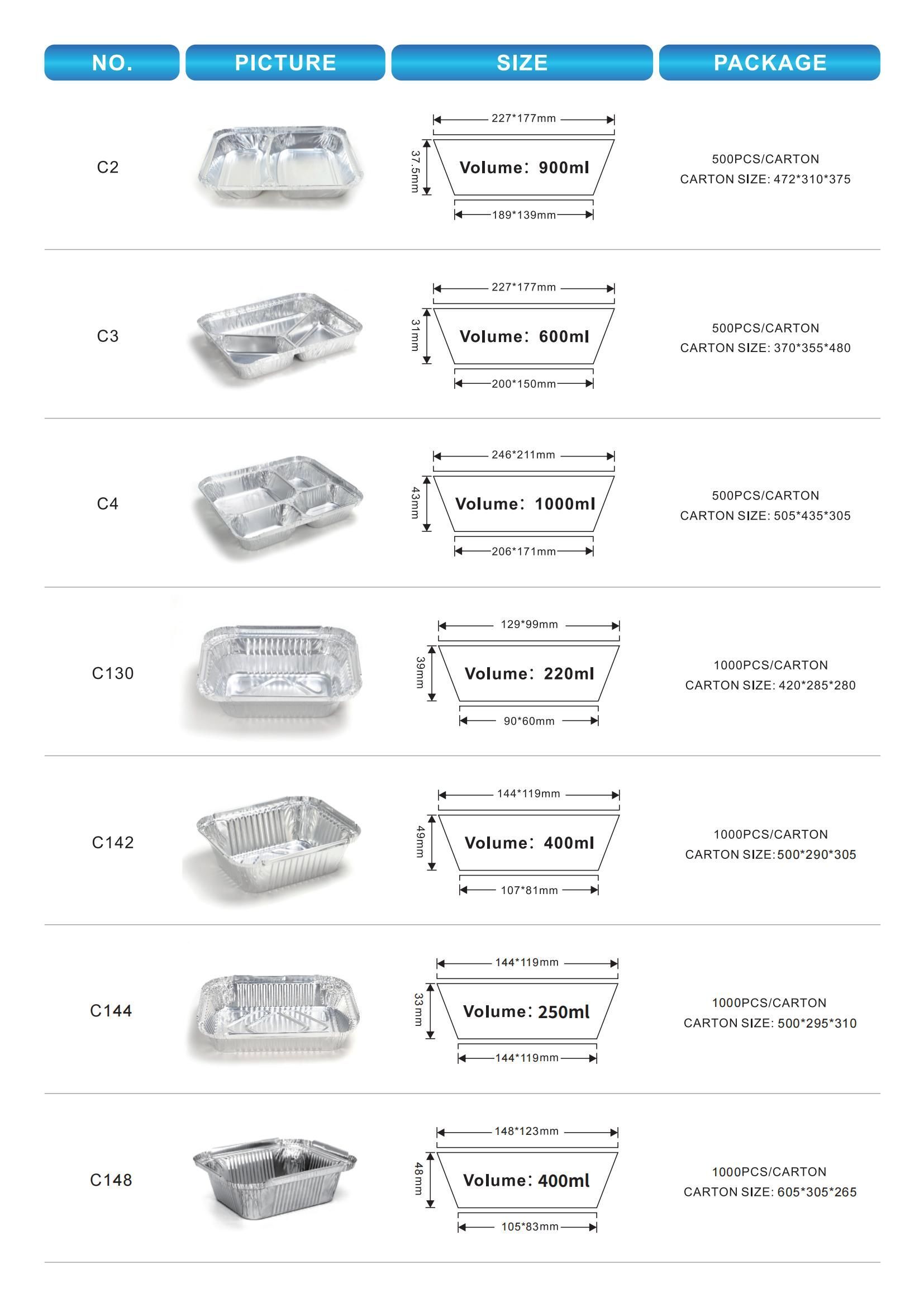 Free Sample Custom Airline Foil Container Aluminum Foil For Airline ...
