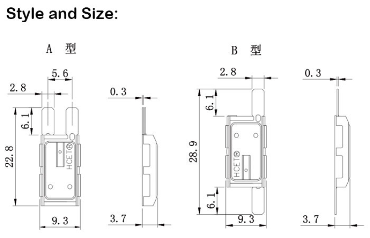 Buy Wholesale China Hcet Hc01 6ap Motor Protector Thermal Protectors Cutoff Switch Thermo Switch ...