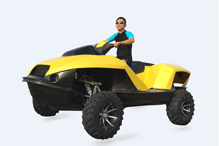 Buy Wholesale China New Design Amphibious Motor Boat High Speed Quad ...