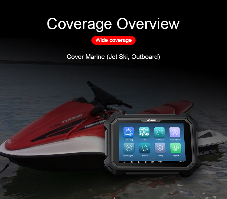 Obdstar D800 B Pwc Scanner Tablet Personal Watercraft Diag Device Jet ...