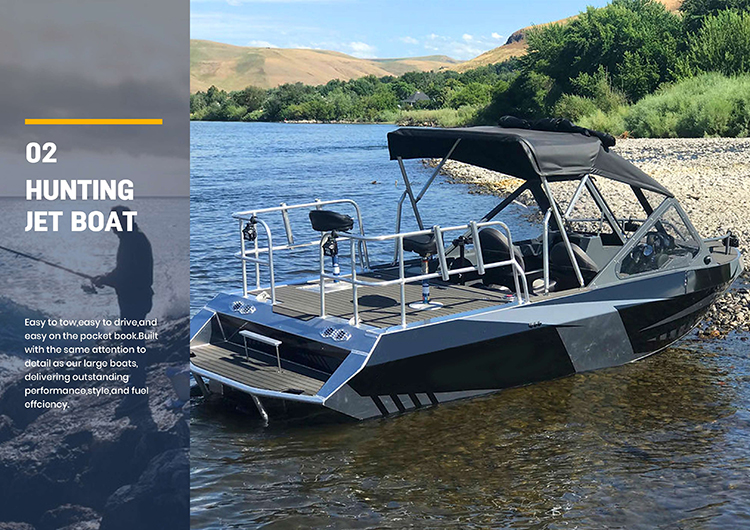 Aluminum Jet Boat Personal Watercraft Inboard Motor Run In Shallow ...