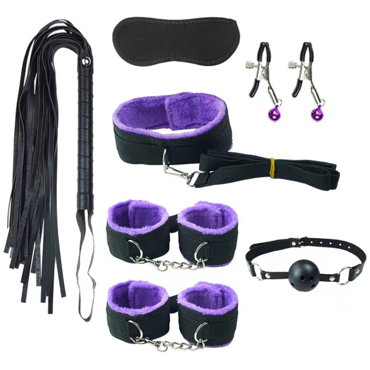 Buy China Wholesale 7 Pieces Sex Bondage Gear Set Plush Sex Couples Game Whip Handcuffs Bdsm ...