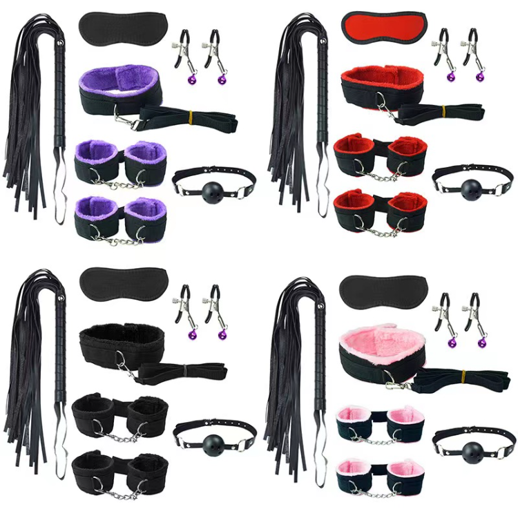 Buy China Wholesale 7 Pieces Sex Bondage Gear Set Plush Sex Couples Game Whip Handcuffs Bdsm ...