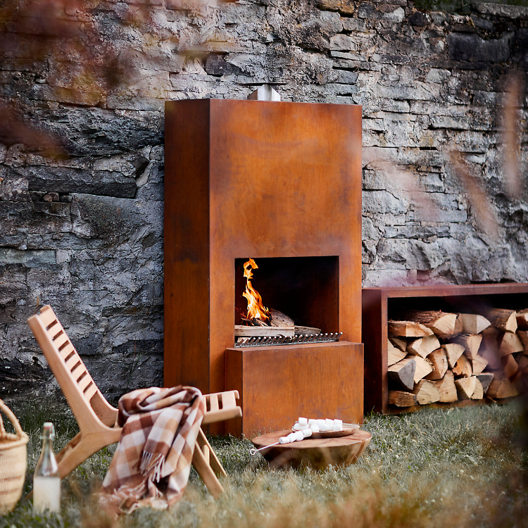 2mm High Quality Rusty Custom Outdoor Kitchen Stove Corten Steel ...