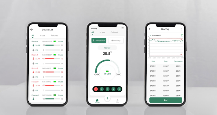 2023 New Model Ble Temperature Sensor Beacon Temperature Data Logger $6 ...