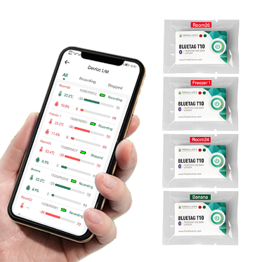 2023 New Model Ble Temperature Sensor Beacon Temperature Data Logger $6 ...