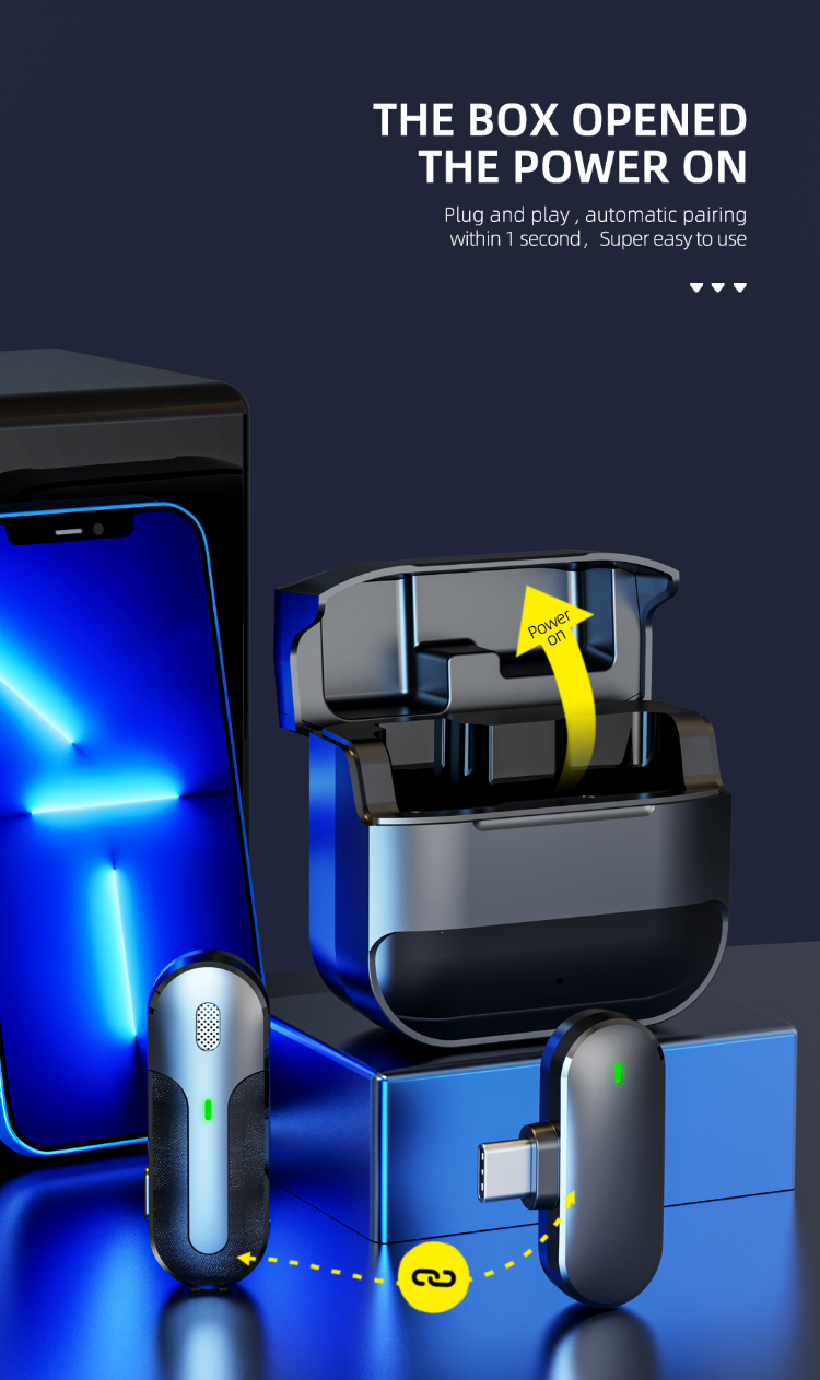 Buy Wholesale China M8 Pro Wireless Microphone Lavalier Clip-on Mic ...