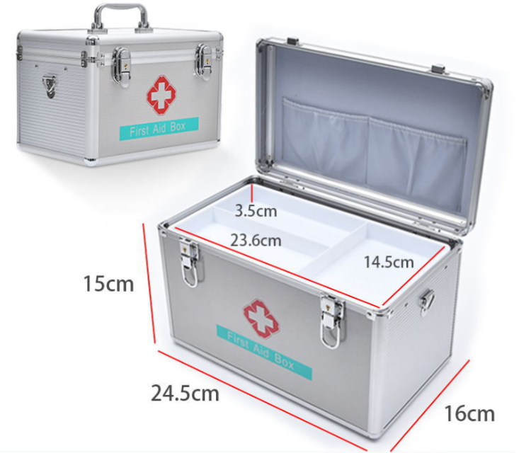 Buy Wholesale China Portable Aluminum Medical First Aid Kit Box With ...