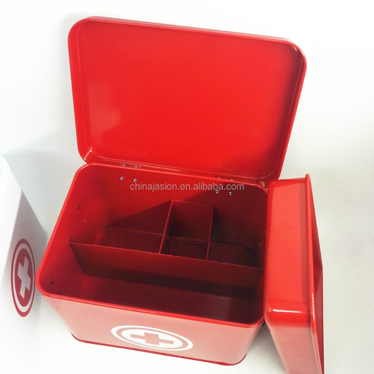 Metal Small Metal Galvanized Medicine Chest First Aid Box Medical ...