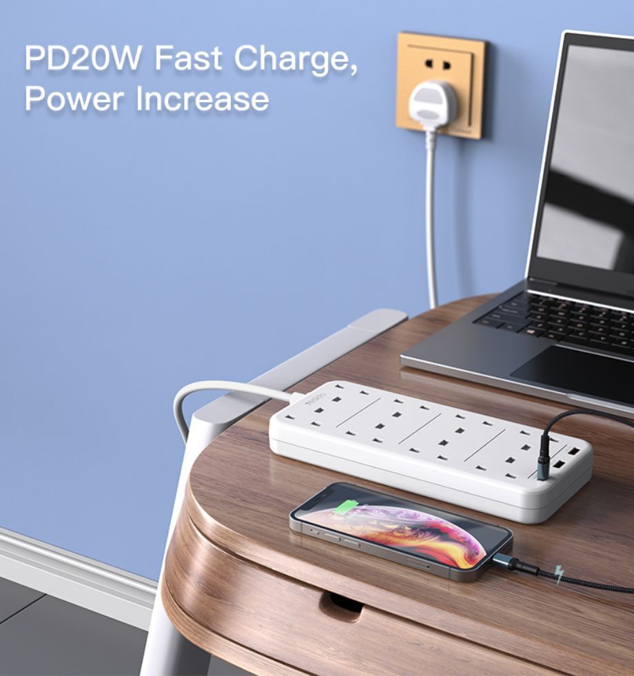 Buy Wholesale China Yesido 2 Meter Max 3250w Capacity 8 Ac Ports Power ...
