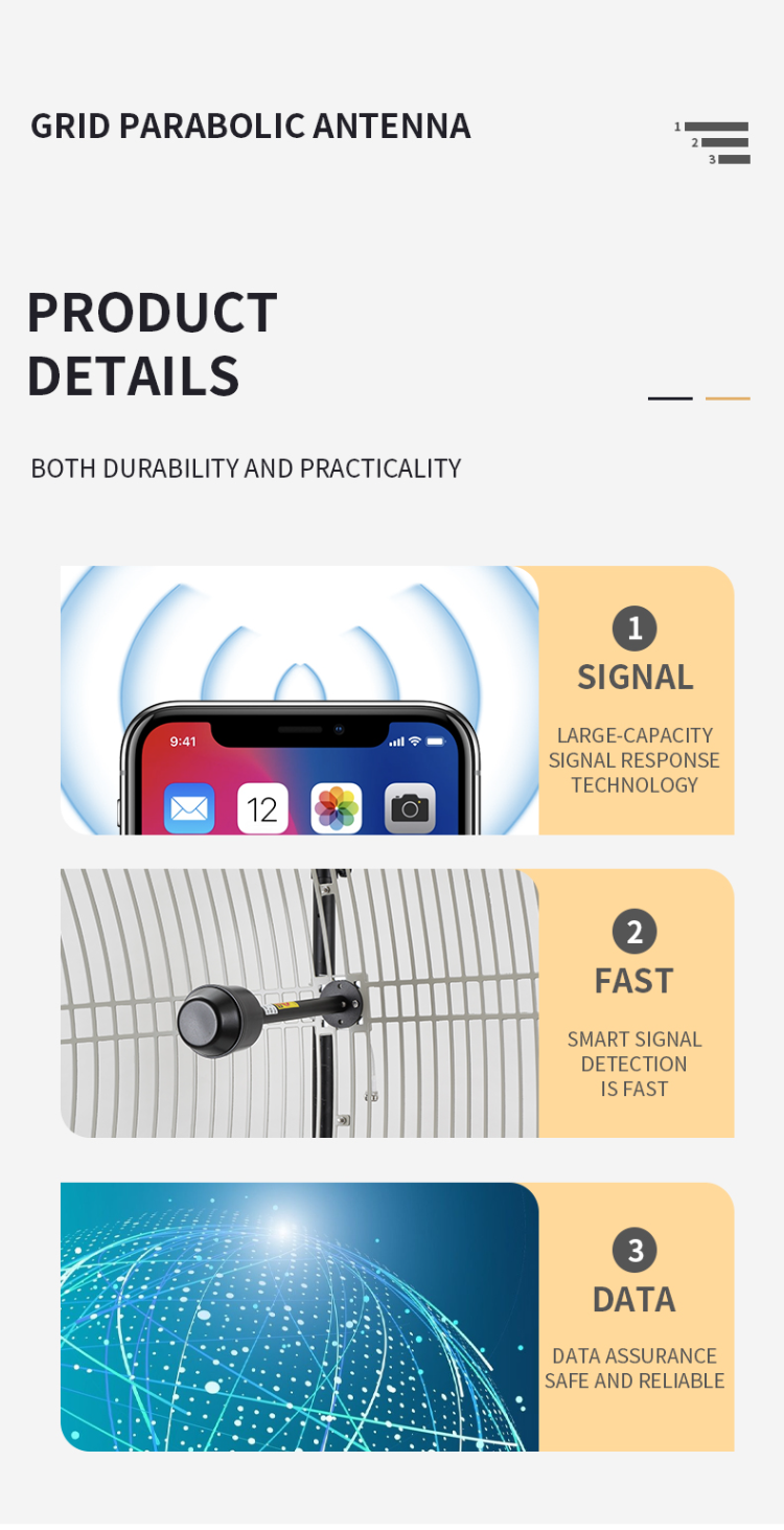 Premium 5g 4g 3g Antenna Feed Dual Band 1710-3800mhz 2x24/2x30dbi Feed ...