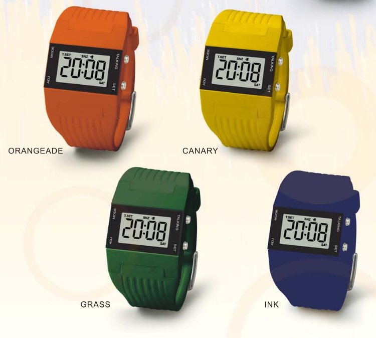 Buy Wholesale China Led Talking Watch With Time And Alarm For Visually ...