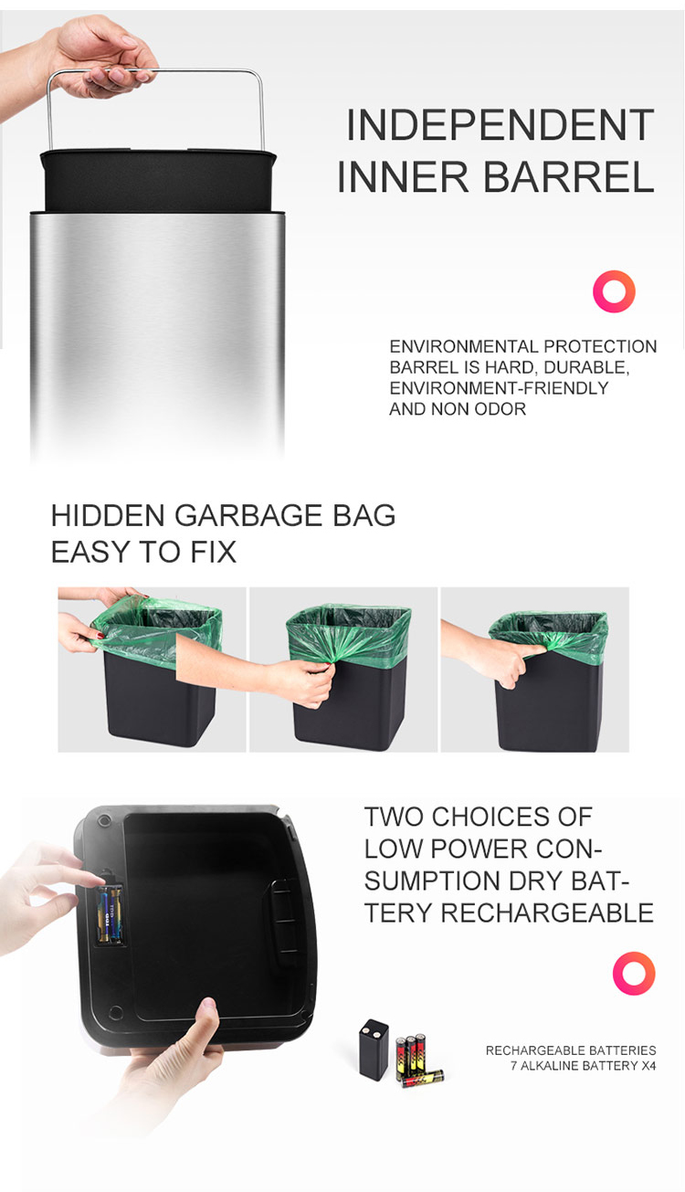 Buy Wholesale China Low Price Kitchen Stainless Steel Sensor Trash Can ...