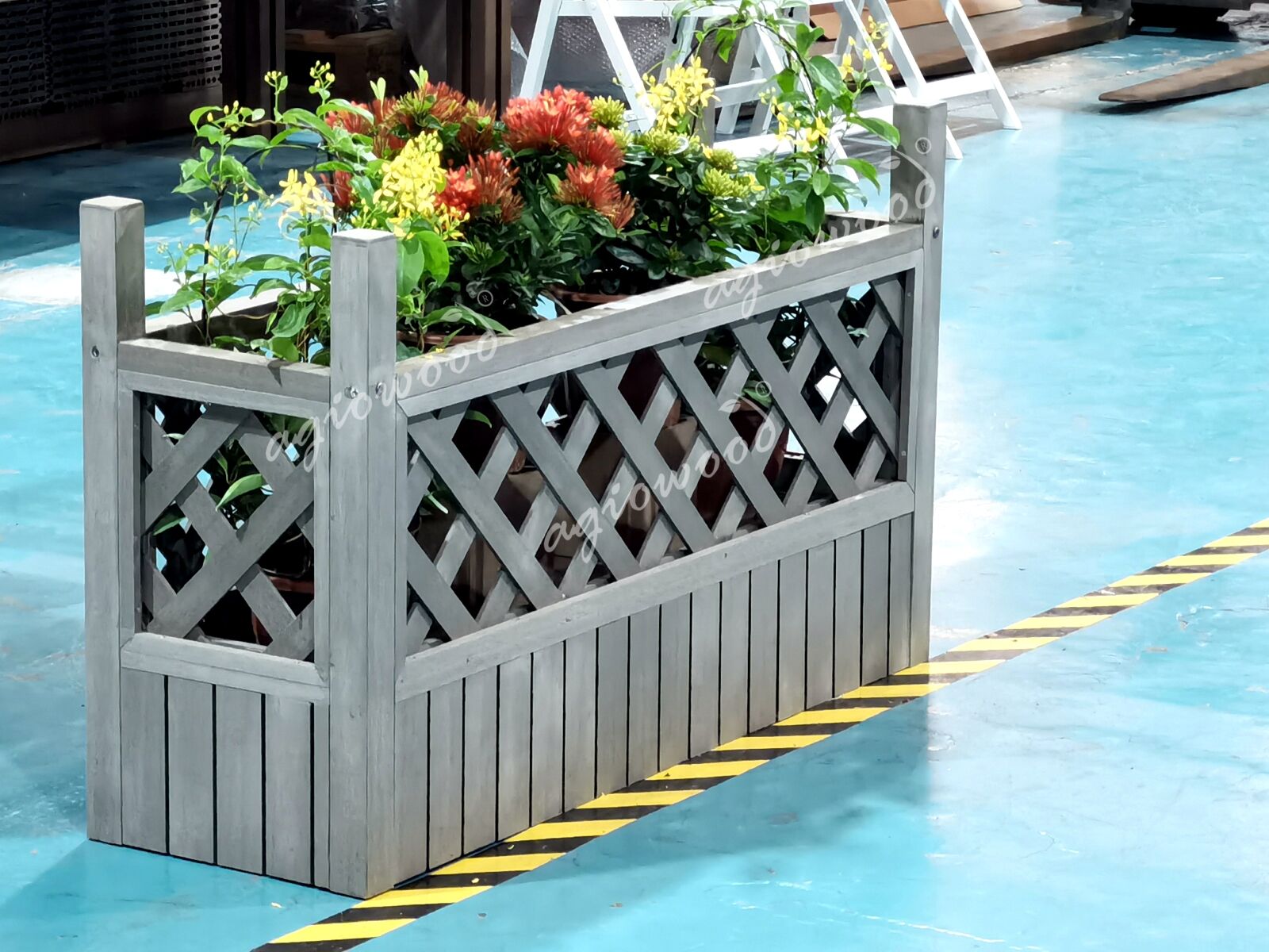 Buy Wholesale China Outdoor Planter Box (lattice) - Garden Box - Wood ...