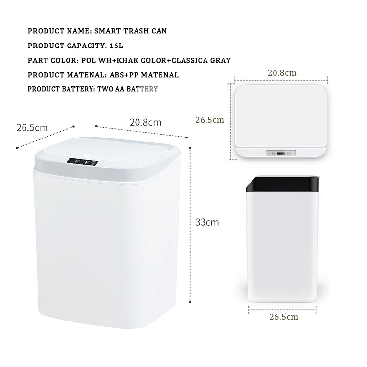 Ipx5 Waterproof Household Bedroom Living Room Automatic With Lid Large ...