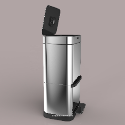 2023 Rectangle Sensor Dustbin/70l Office Smart Dustbin/induction And ...