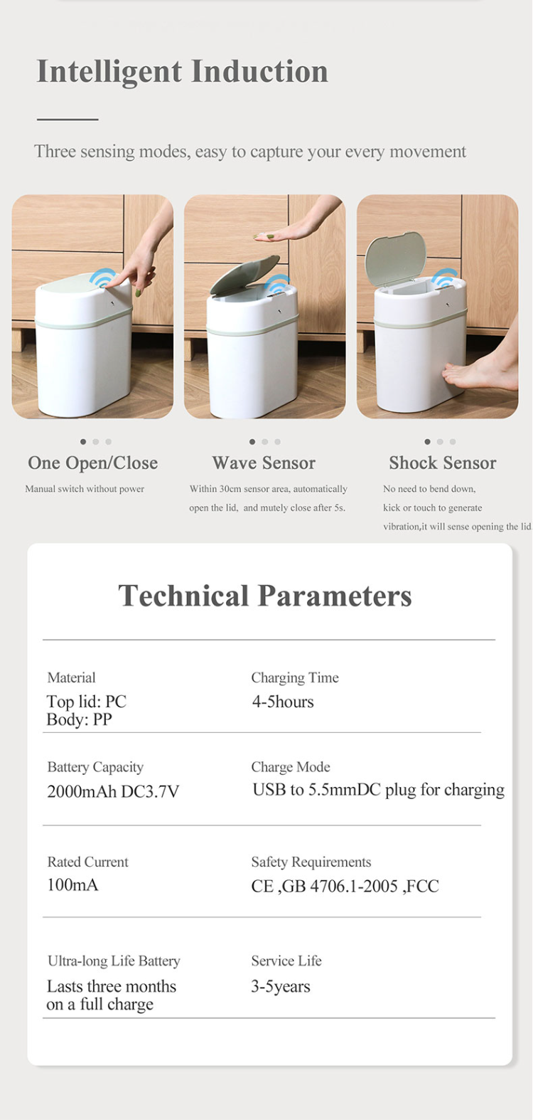 Buy Wholesale China 11l Intelligent Automatic Touch Free Rectangular ...