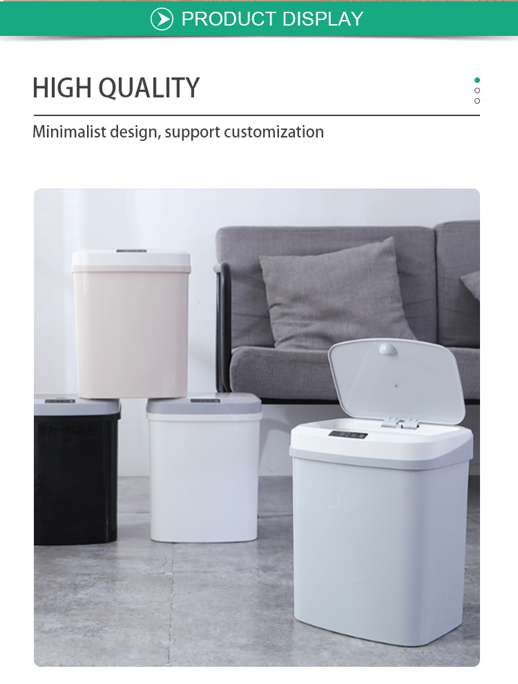China Wholesale Touch-free Smart Automatic Garbage Bin Trash Can With ...