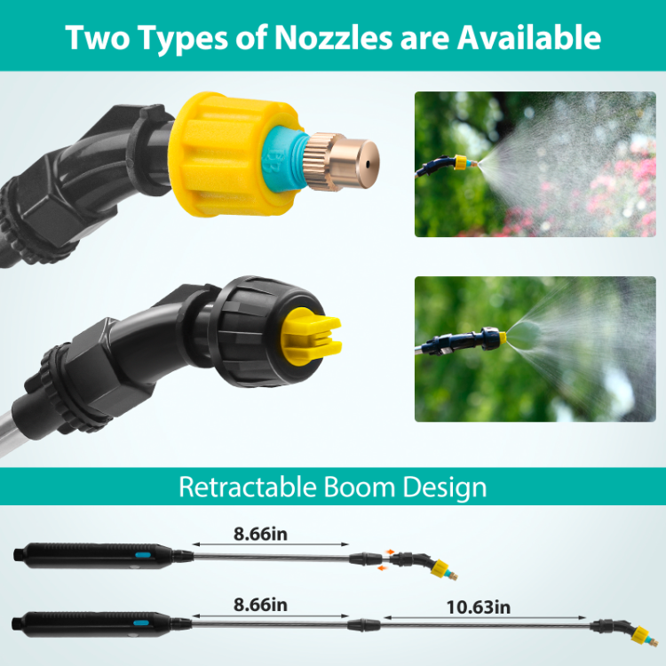 Sylstar Home Garden 5l Battery Agricultural Spray Pump Portable ...