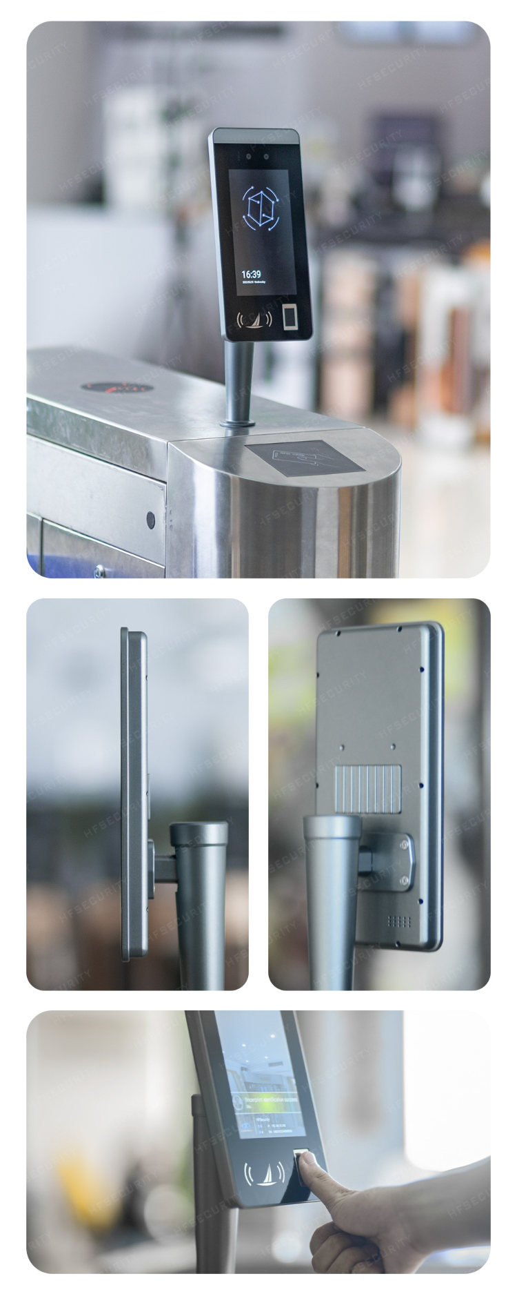 Buy Wholesale China Fr07 Face Recognition Security Turnstile Nfc Door ...