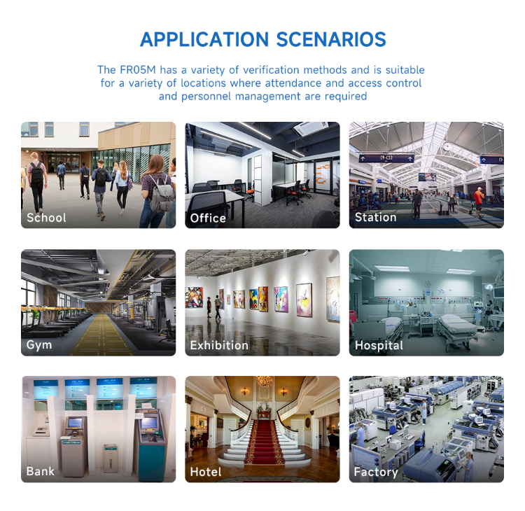 Buy Wholesale China Hfsecurity Fr05 Biometric Time Attendance 5 Inch Face Recognition Access