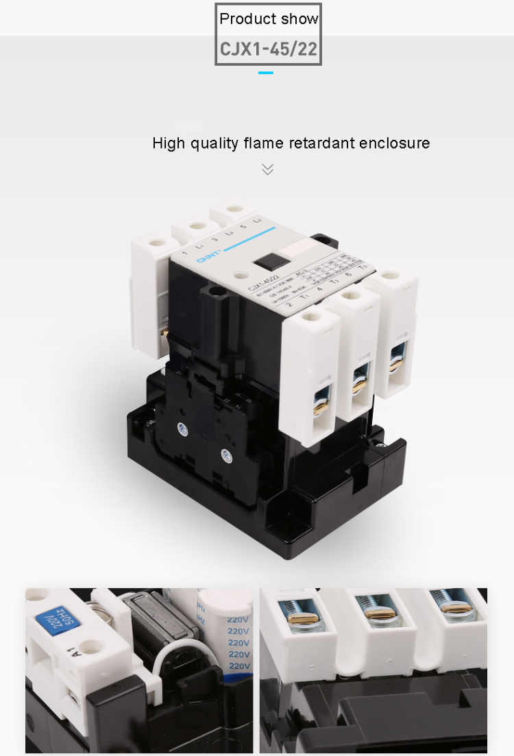 Bulk Buy China Wholesale Chtn Ac Contactor Cjx1-45/22 24v 36v 110v 220v 380v Three-phase ...