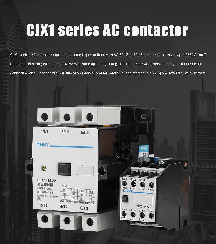 Bulk Buy China Wholesale Chtn Ac Contactor Cjx1-45/22 24v 36v 110v 220v 380v Three-phase ...