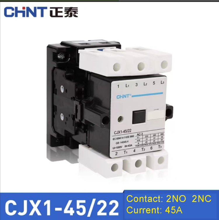 Bulk Buy China Wholesale Chtn Ac Contactor Cjx1-45/22 24v 36v 110v 220v 380v Three-phase ...