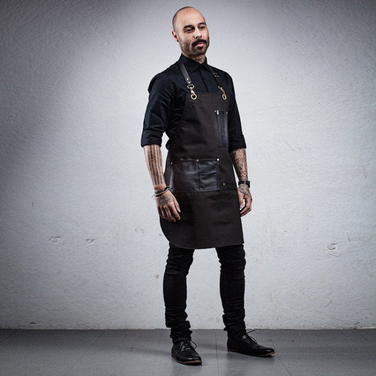 Manufacturer Customization Cross Back Leather Strap Chef Apron Cross ...