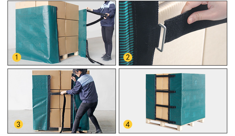 Adjustable Biodegradable Heavy Duty Pvc Pallet Cover Reusable Pallet ...