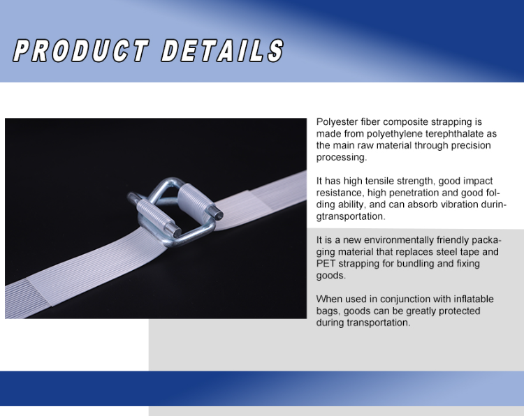 16mm Polyester Composite Cord Strap For Packing Cargo Plastic Strapping ...