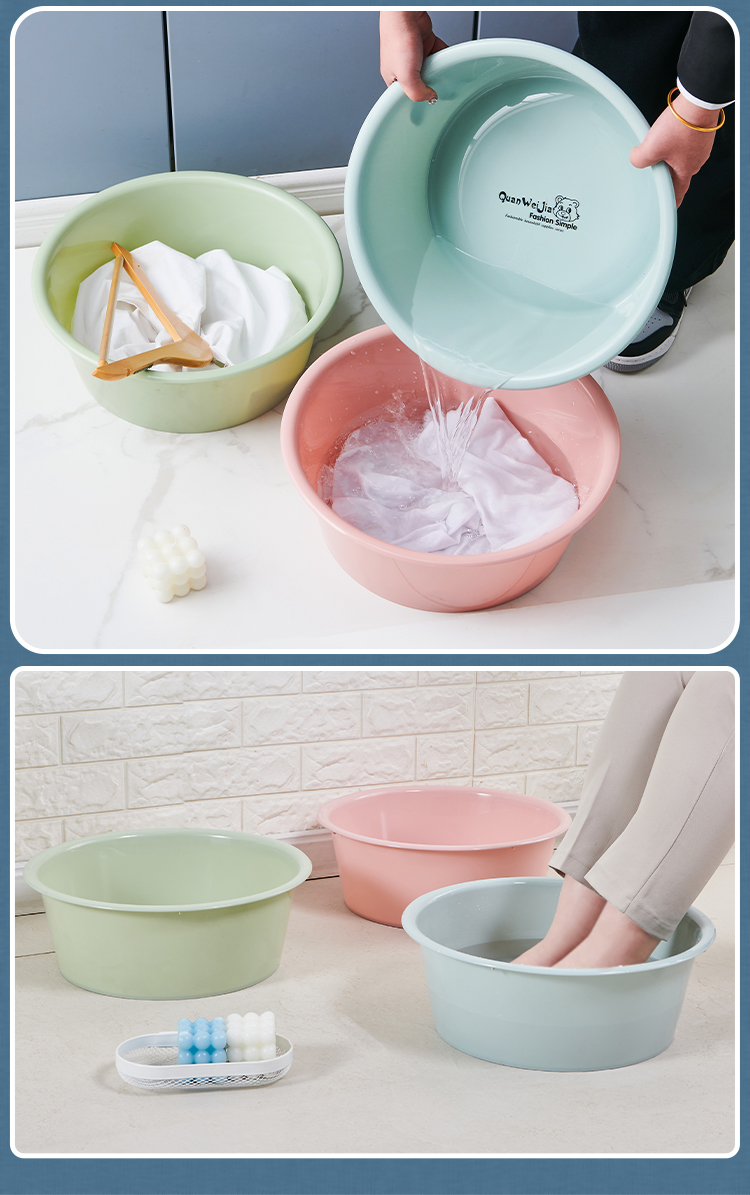 Buy Wholesale China Factory Supply Durable Plastic Laundry Washing Basin Fashion Pp Colorful ...