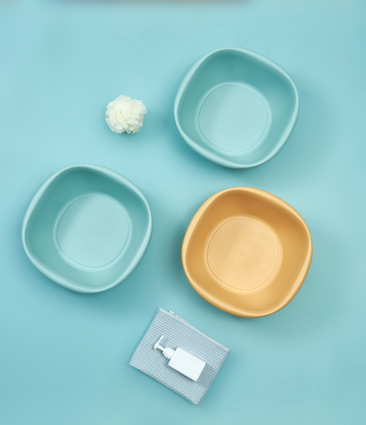 Hot Selling Bathroom Supplies Plastic Wash Basin For Kid Shower Plastic ...