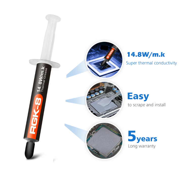 4g 8g 14.8w/km Silicone Thermal Grease For Computer Desktop Laptop ...
