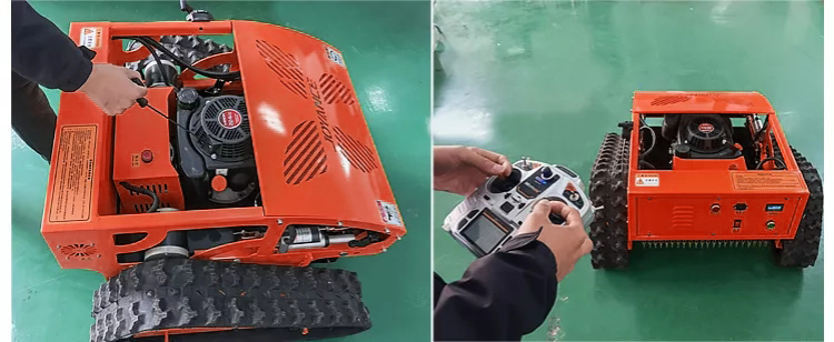 Remote Control Brush Hog Remote Control Track Mower Grass Cutting ...