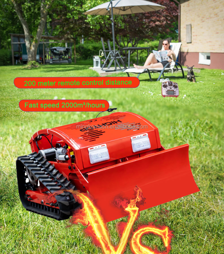 Remote Control Brush Hog Remote Control Track Mower Grass Cutting ...