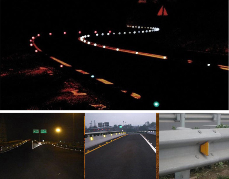 3m Reflective Plastic Cat Eyes Road Reflectors Pavement Marker, Solar ...