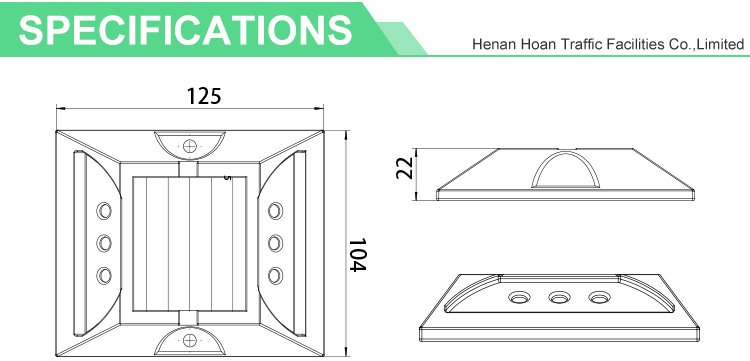 Buy Wholesale China 6 Led Raised Pavement Marker Solar Road Markers ...