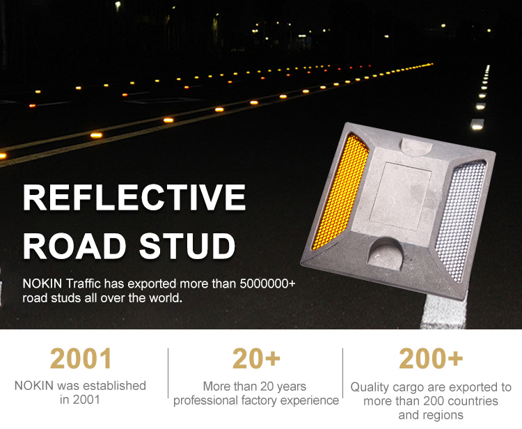 Nokin Factory Customize Reflective Plastic Road Stud Cat Eye Marker And ...