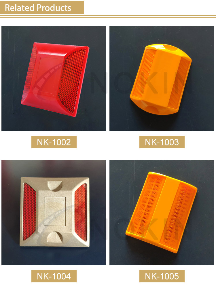 Nokin Factory Customize Reflective Plastic Road Stud Cat Eye Marker And ...