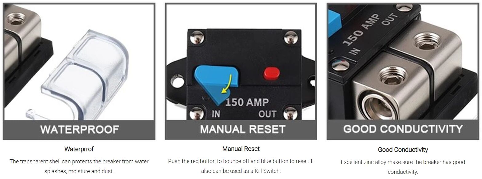 Buy Wholesale China Manual Resettable Waterproof Circuit Breaker For ...