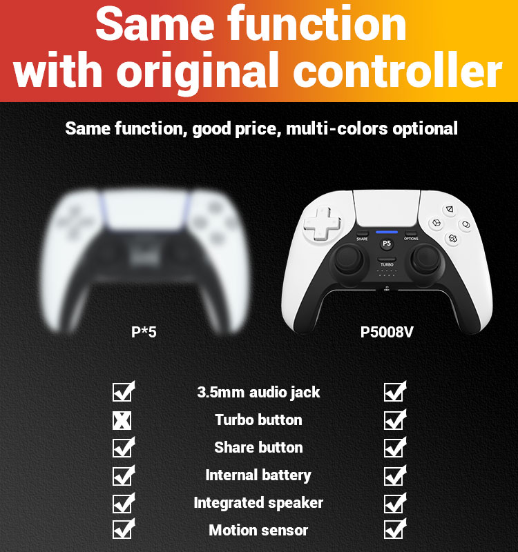 Buy China Wholesale P5 For Ps5 Gamepad Pc Controller Wireless Motion ...