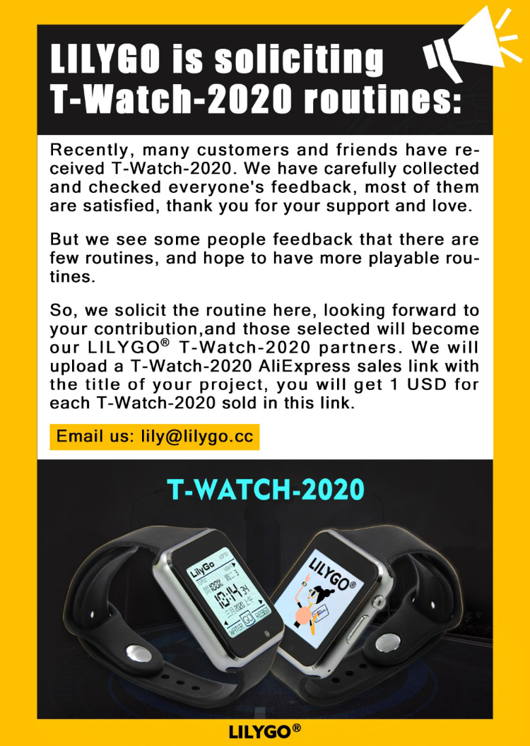 Buy Standard Quality China Wholesale Lilygo Ttgo T-watch 2020 V3 Esp32 ...
