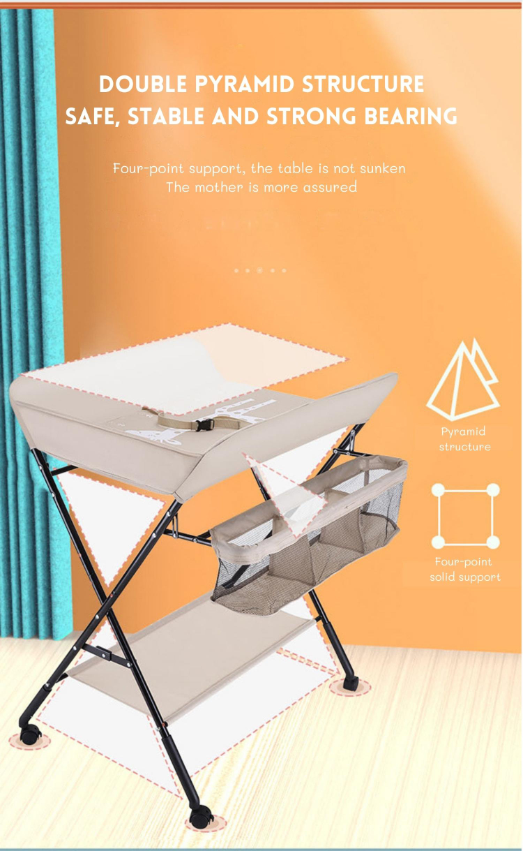 Buy Wholesale China Foldable Baby Bath Table Organizer Baby Diaper ...