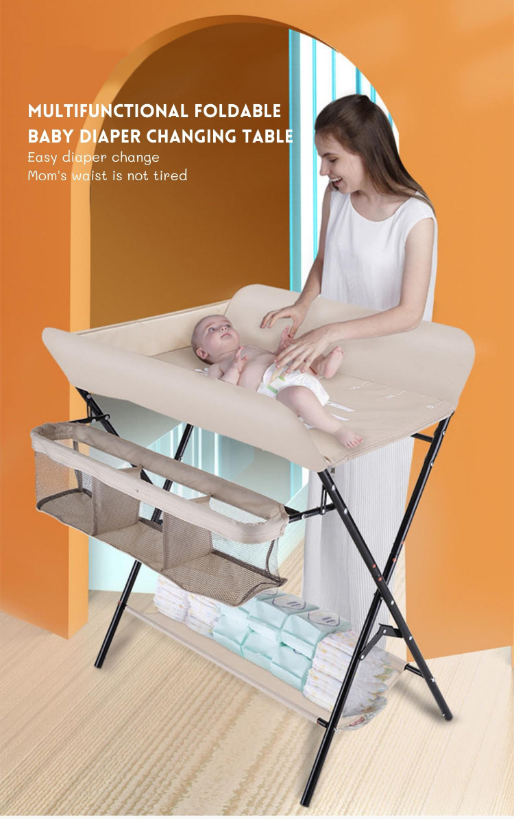 Buy Wholesale China Foldable Baby Bath Table Organizer Baby Diaper ...